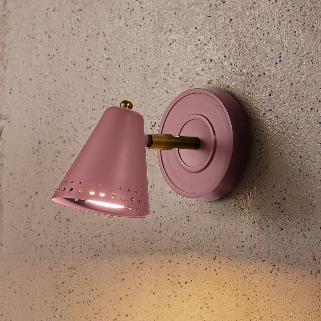 Brandy wall sconce in Blush by the Novogratz