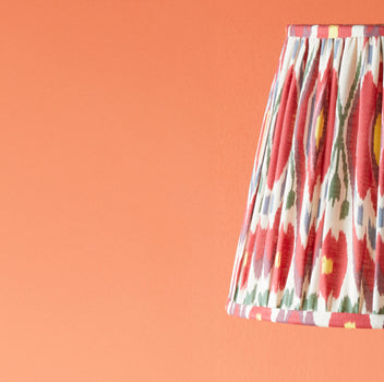Red Lamp Shades | Floral and Pleated Shades | Pooky Lighting