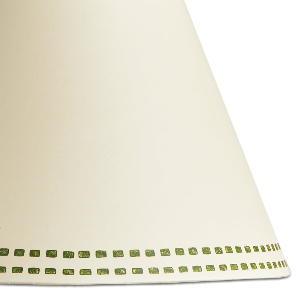 12 inch empire shade in verdant tracks hand painted card