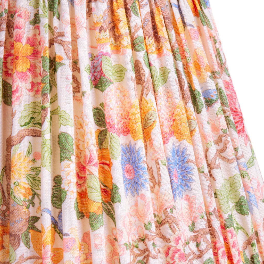 10 inch empire shade in original Little Magnolia linen by GP & J Baker