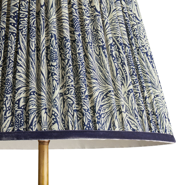 10 inch empire shade in indigo marigold linen by Morris & co