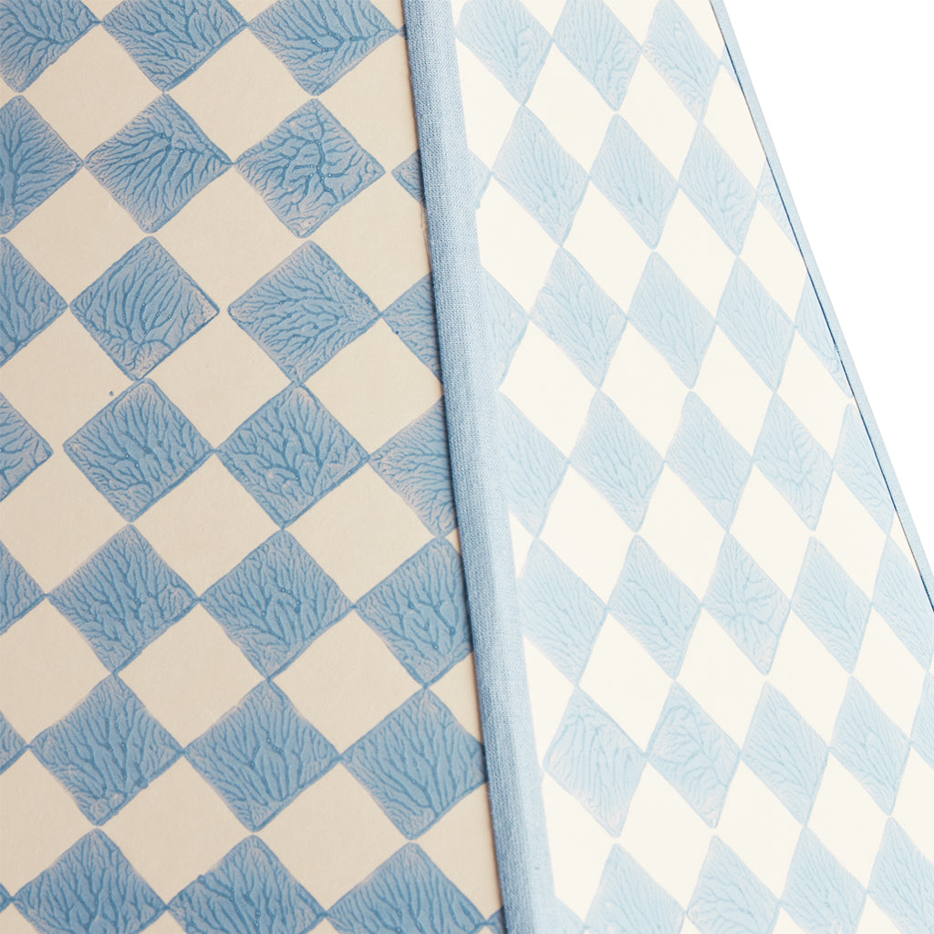 18 inch Milford check hexagon shade in perriwig