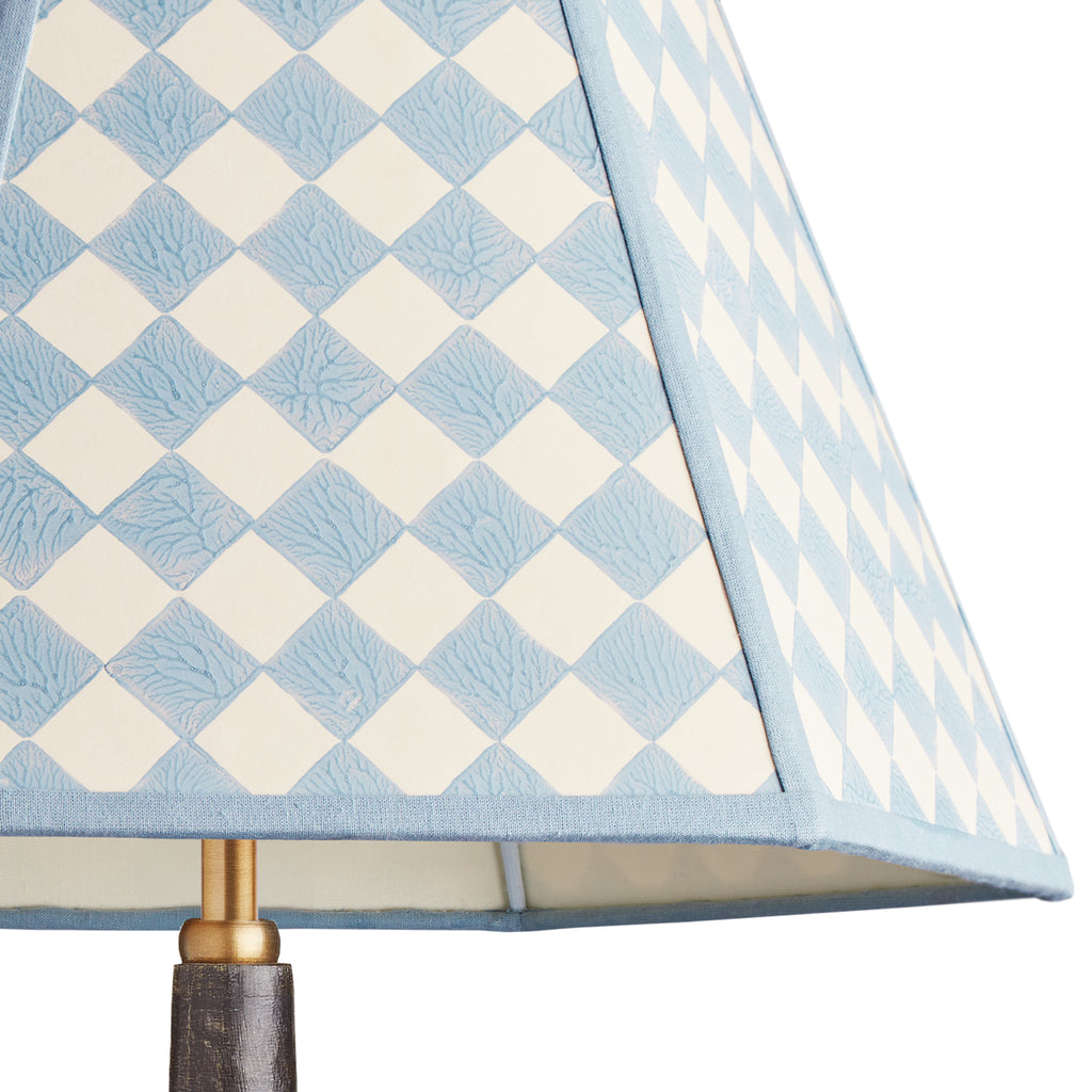 18 inch Milford check hexagon shade in perriwig