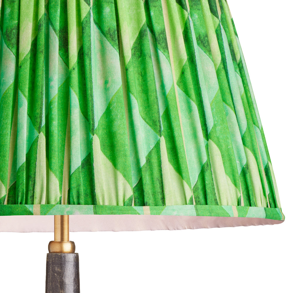 12 inch straight empire reversible gimbal shade in green harlequin by