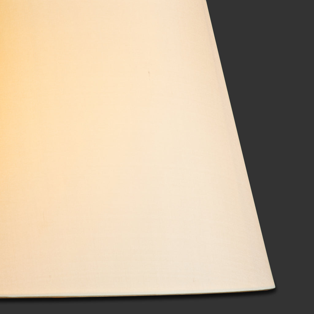 14 inch straight empire shade in ivory dupion silk