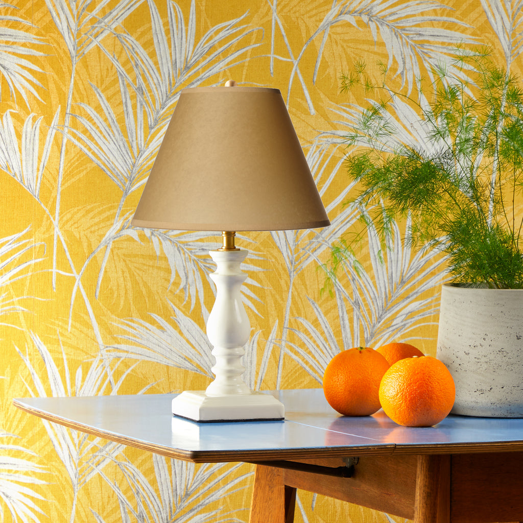 14 inch straight empire shade in natural vellum