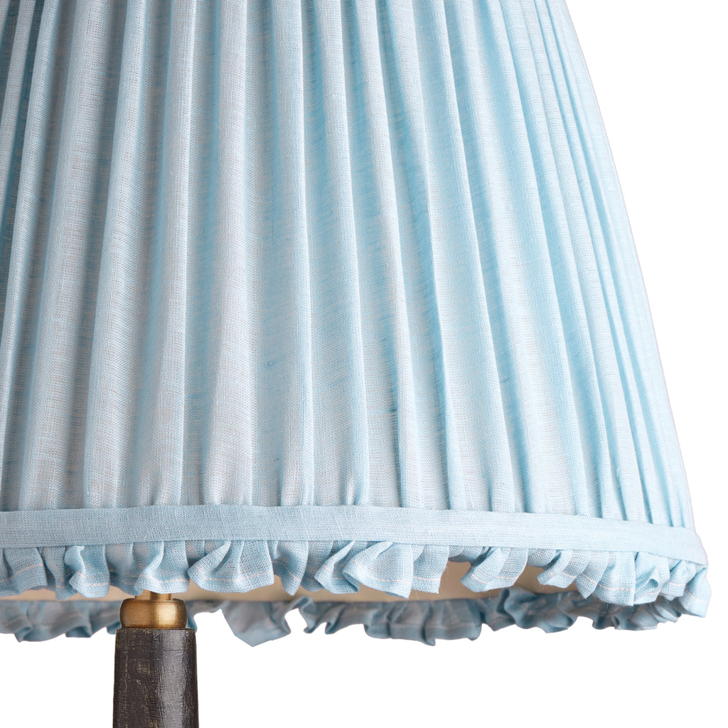 12 inch straight empire bloomer shade in blue sky linen