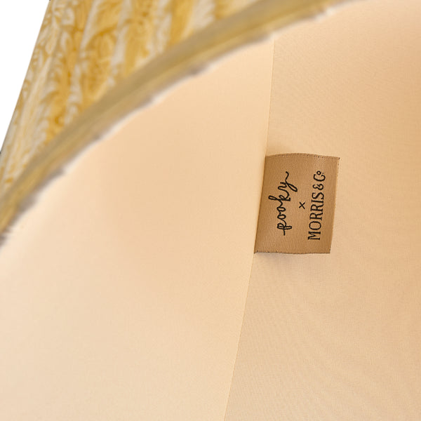 18 inch straight empire shade in cowslip marigold linen by Morris & co