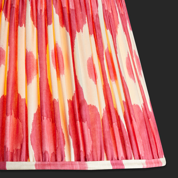 20 inch straight shade in egg & spoon ikat berries silk