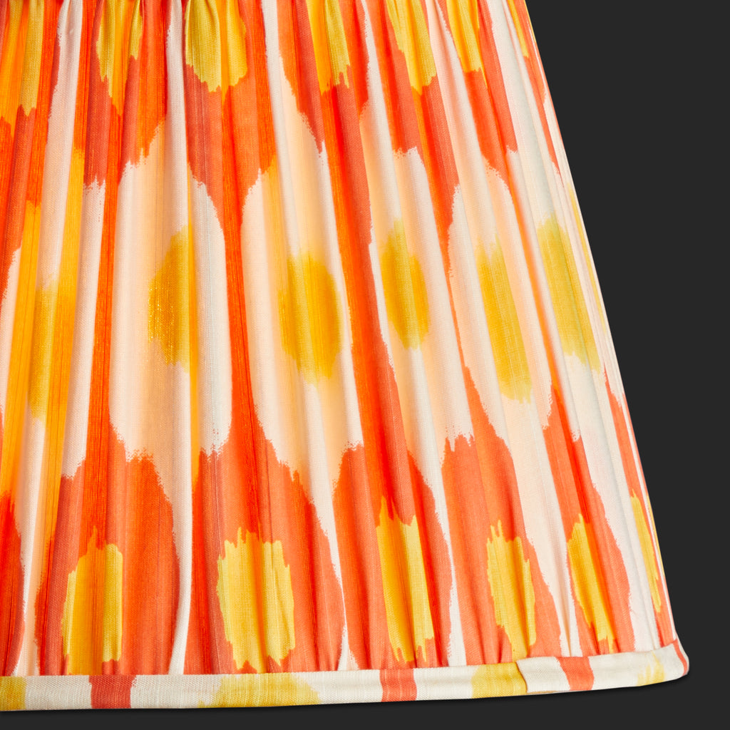 20 inch straight empire shade in egg & spoon ikat st clements silk