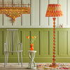 20 inch straight empire shade in egg & spoon ikat st clements silk