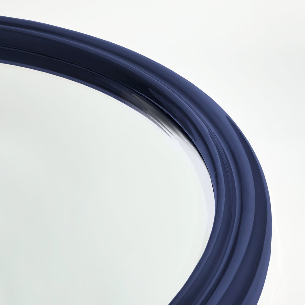 Larger Cinders Mirror in Blue