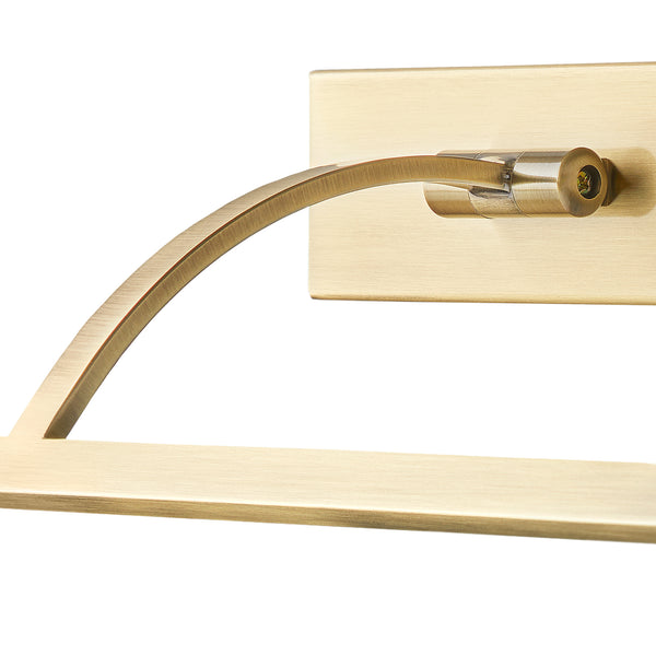 Medium Blake picture light in antiqued brass