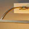 Medium Blake picture light in antiqued brass