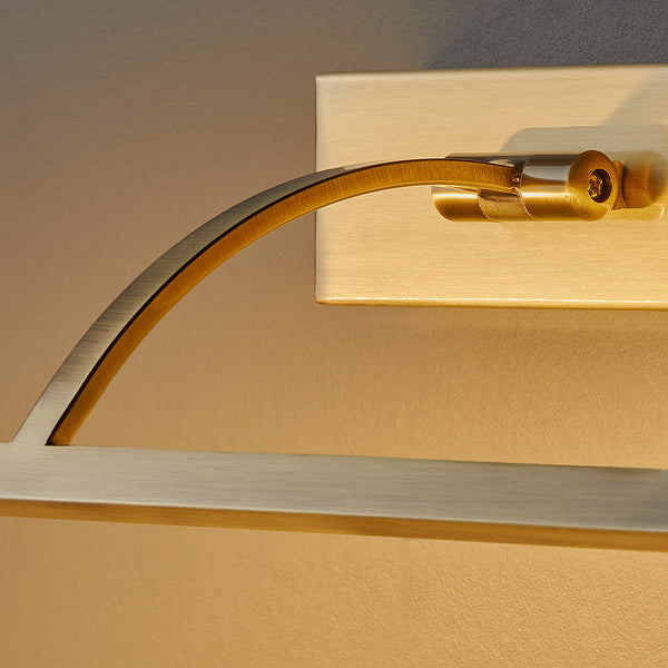 Medium Blake picture light in antiqued brass