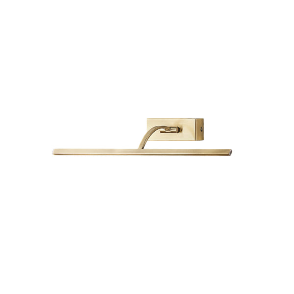Medium Blake picture light in antiqued brass