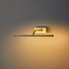 Medium Blake picture light in antiqued brass