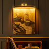 Medium Blake picture light in brushed chrome