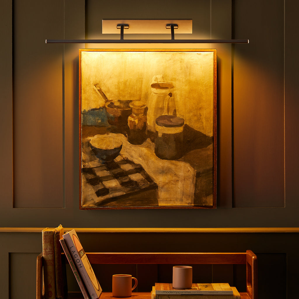 Larger Blake picture light in bronze