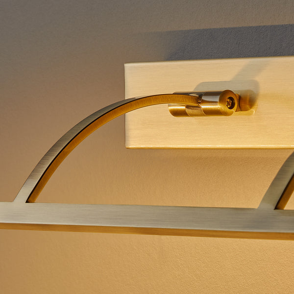 Larger Blake picture light in antiqued brass