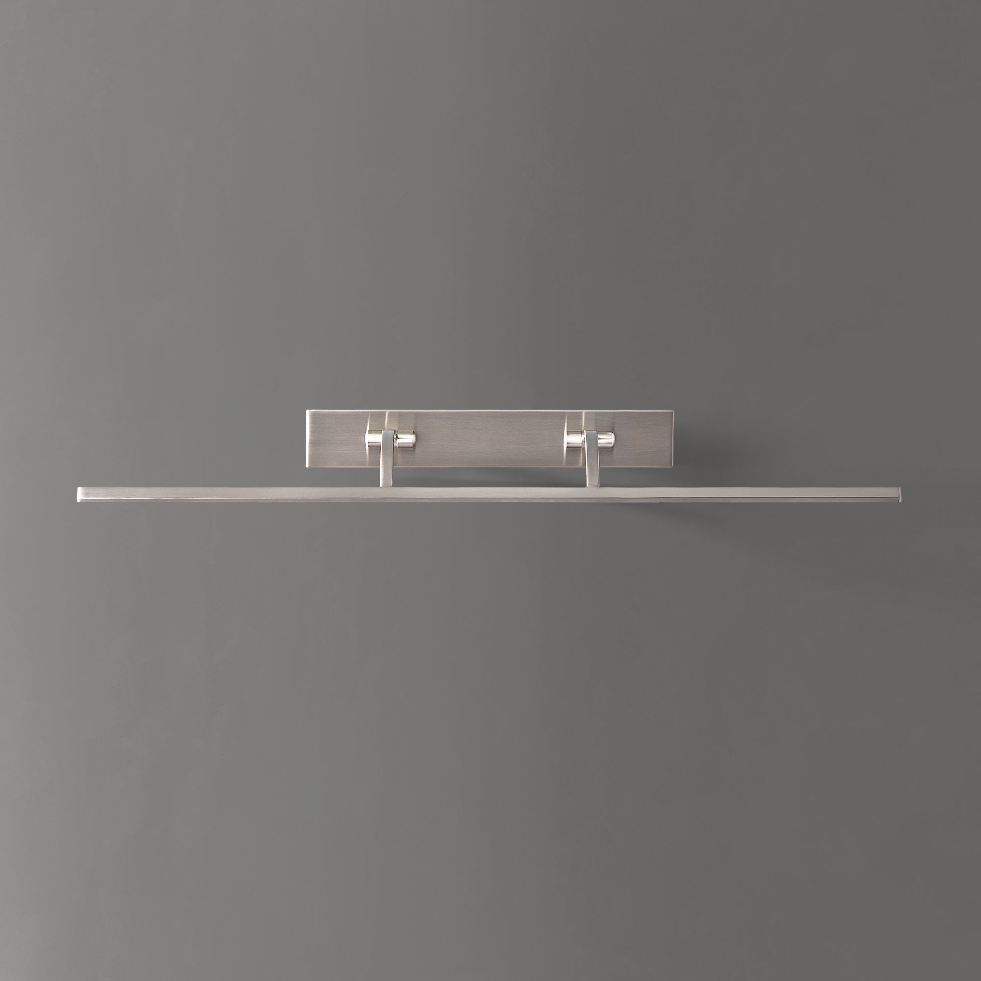 Larger Blake picture light in brushed chrome