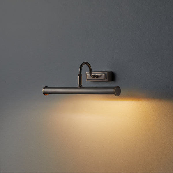 Smaller Clyfford picture light in bronze