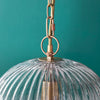 Small Bastille pendant light in clear glass