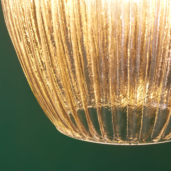 Small Bastille pendant light in clear glass