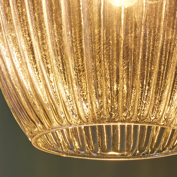 Small Bastille pendant light in clear glass