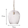 Regular Bastille pendant light in clear glass
