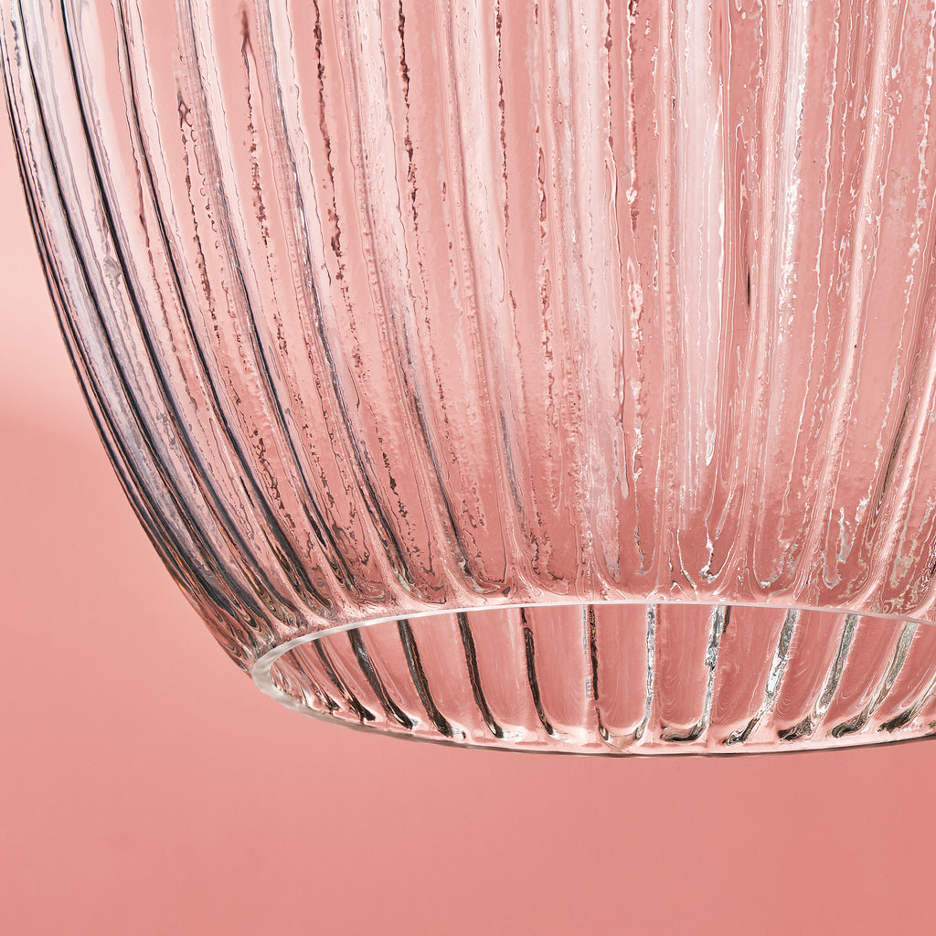 Regular Bastille pendant light in clear glass