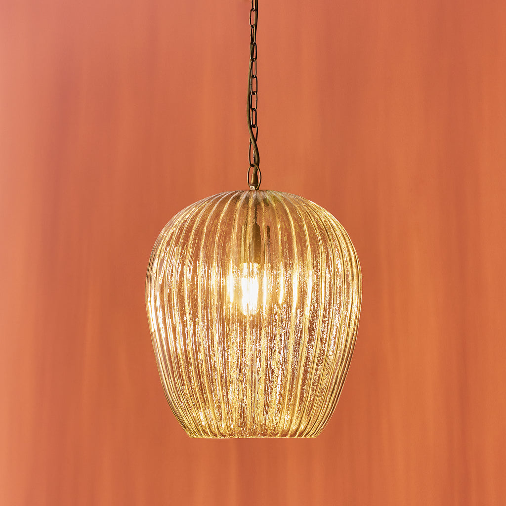 Regular Bastille pendant light in clear glass