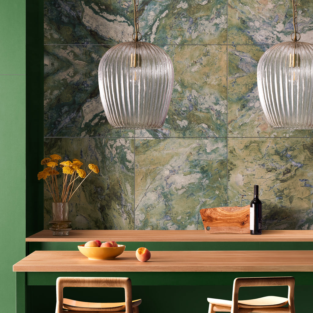 Regular Bastille pendant light in clear glass