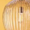 Large Bastille pendant light in clear glass