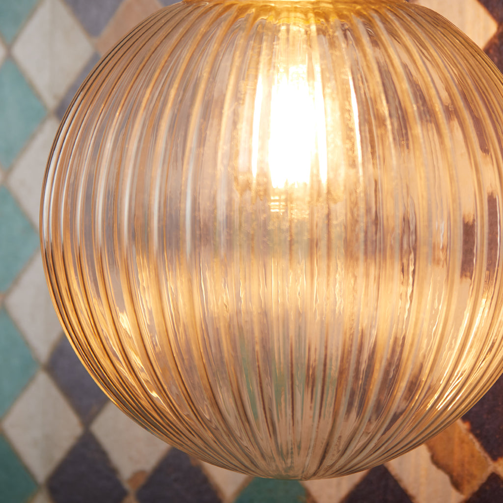 Larger Espere pendant shade in prismatic glass