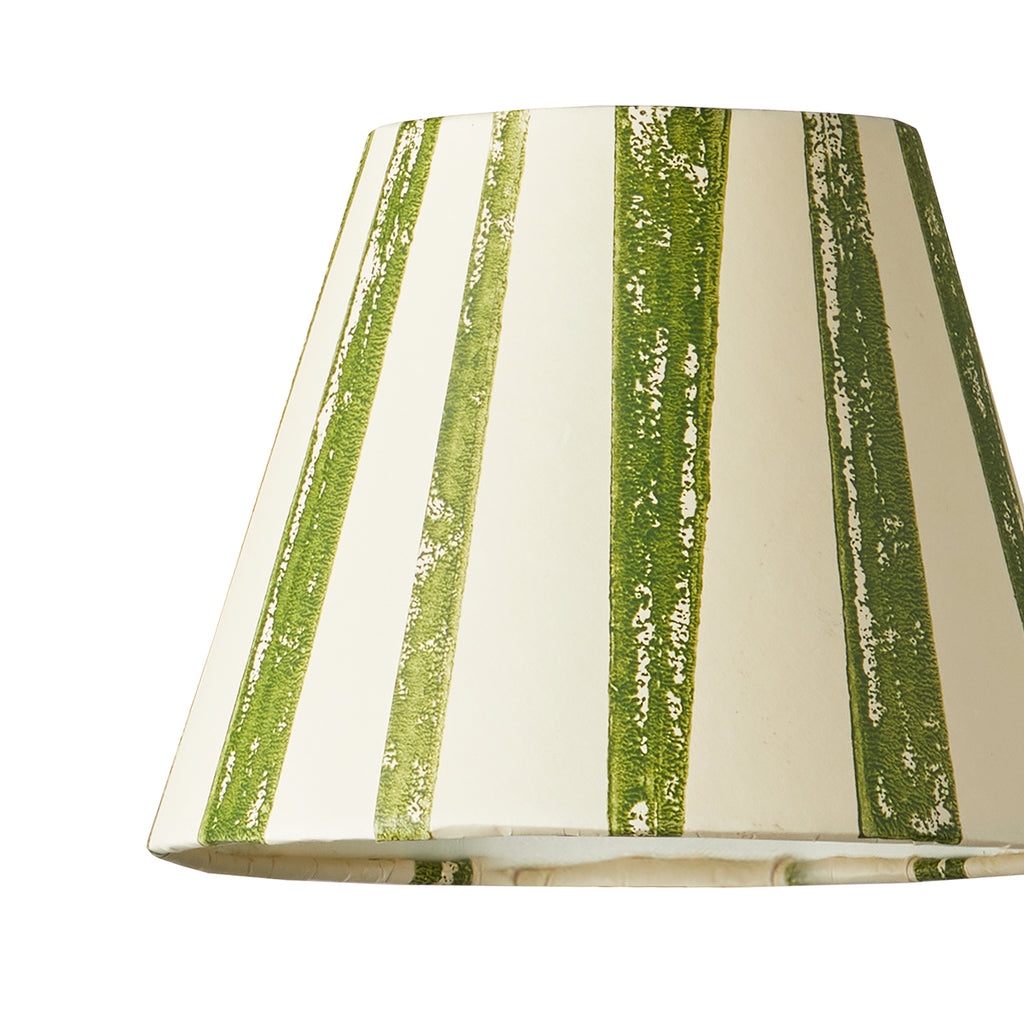 7 inch pendant lamp shade in verdant tapers hand painted card