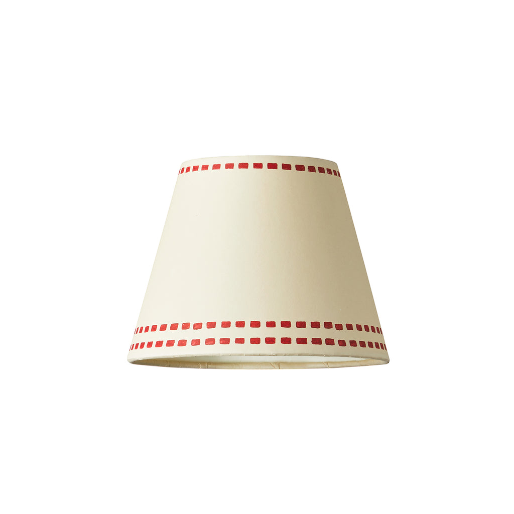 7 inch pendant lamp shade in scarlet tracks hand painted card