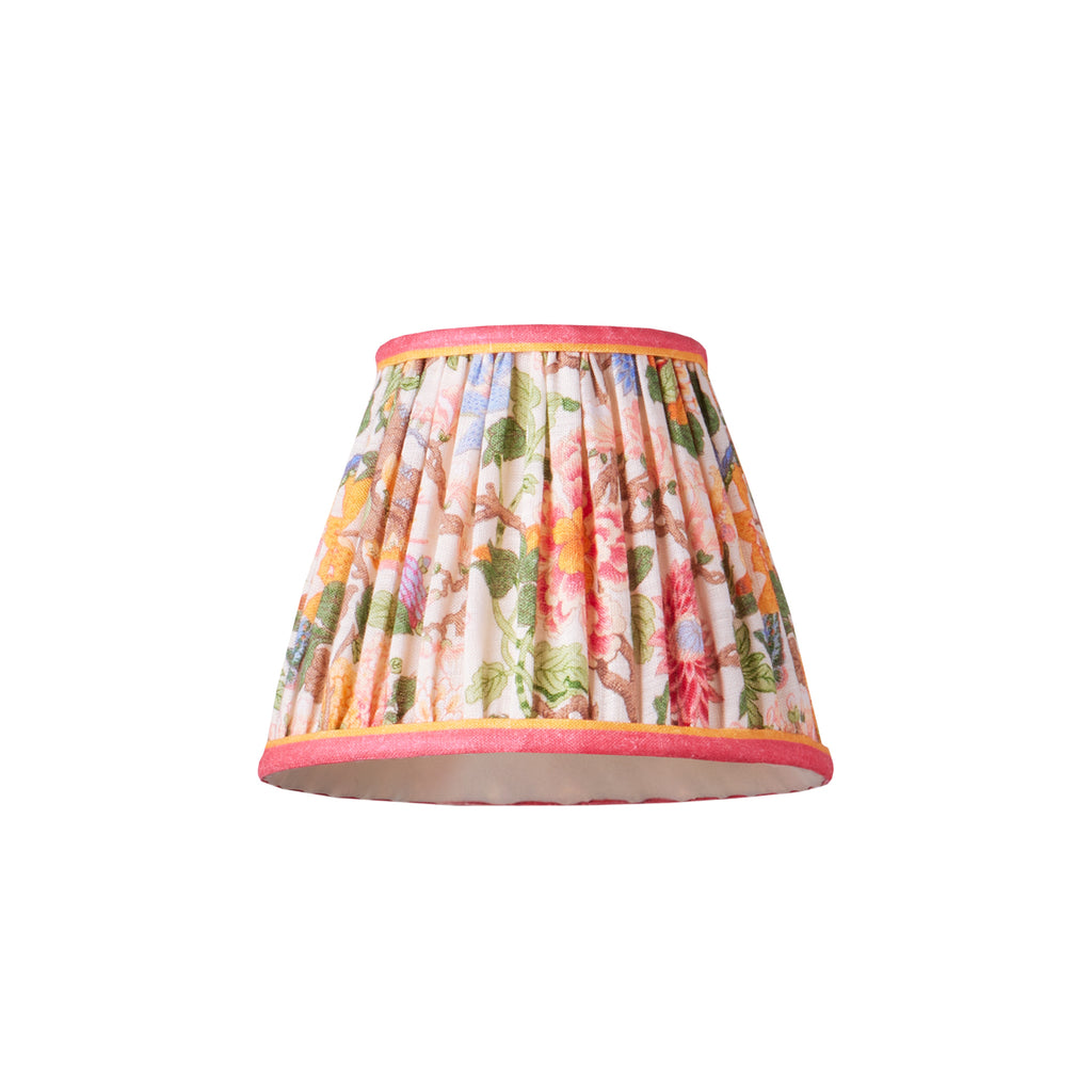 7 inch pendant shade in original Little Magnolia linen by GP & J Baker