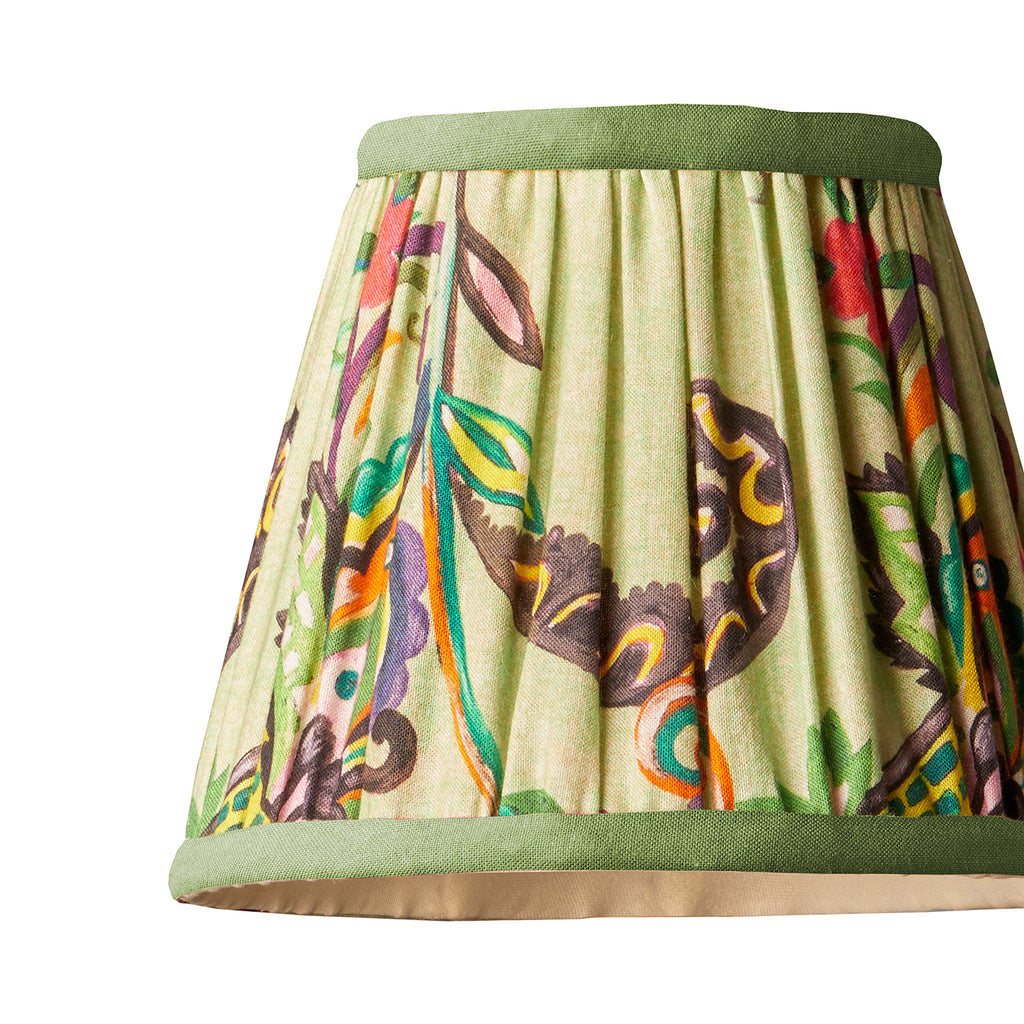 7 inch pendant lamp shade in green Paisley by Matthew Williamson
