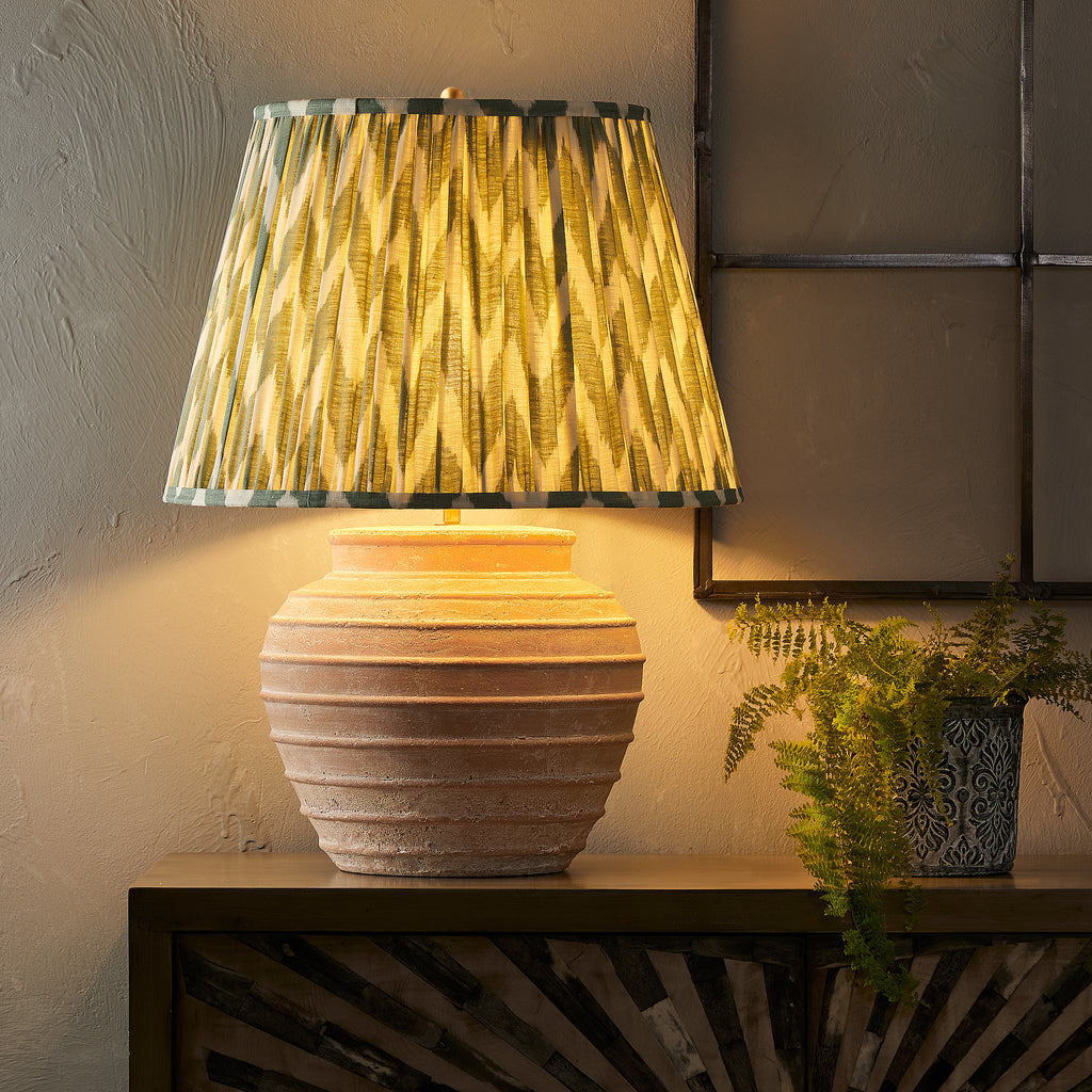 Larger Ambrose Table Lamp in Natural Terracotta