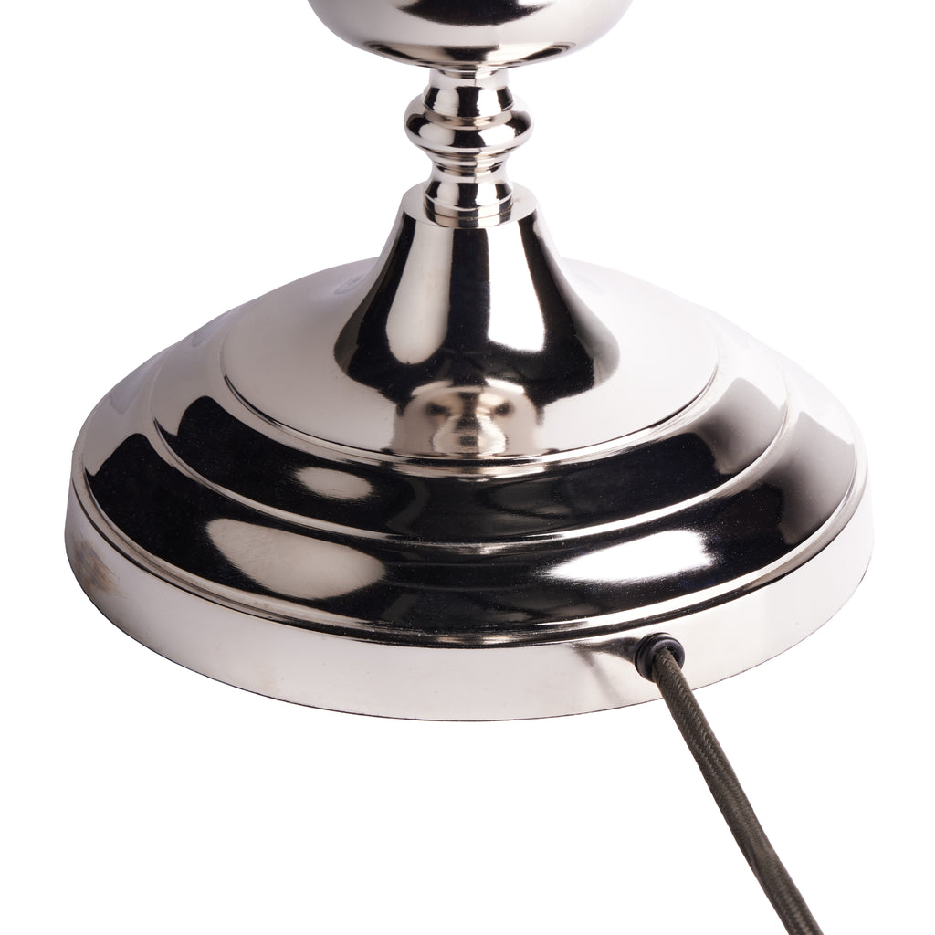 Cliff table lamp in nickel