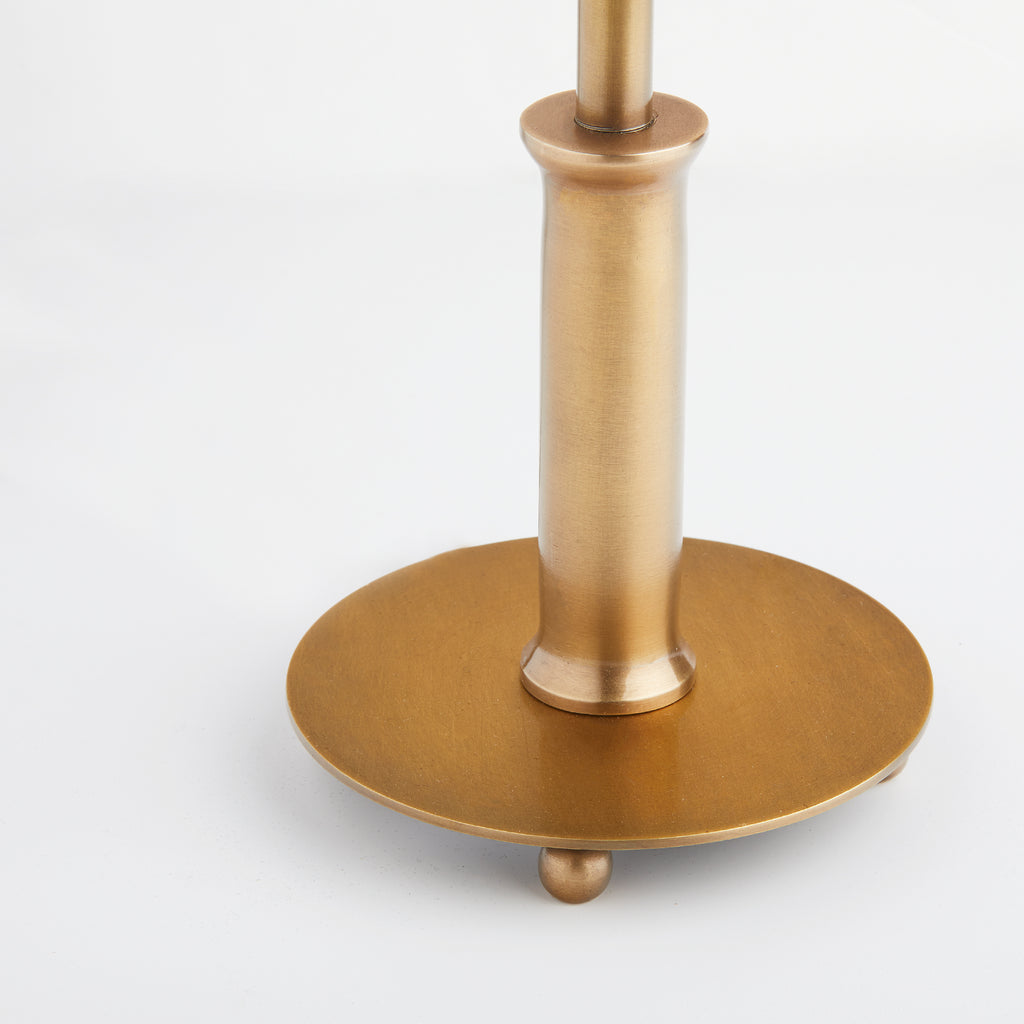 Regular Pod table lamp in antiqued brass