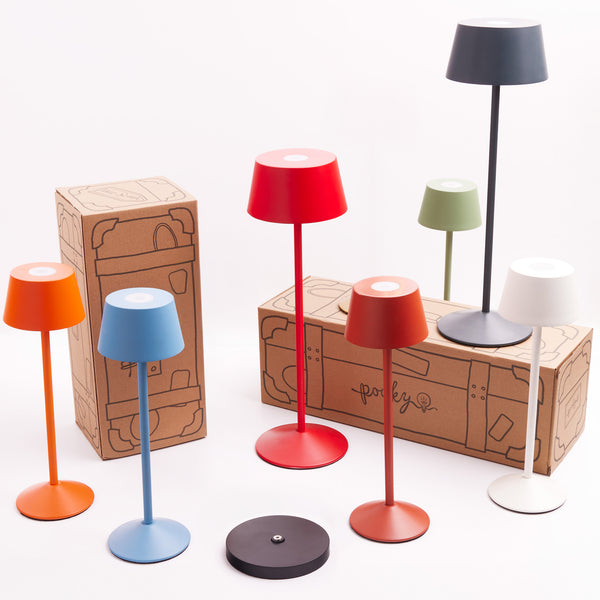 Wee Scoon cordless table lamp in shale
