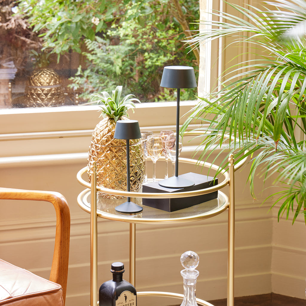 Wee Scoon cordless table lamp in shale