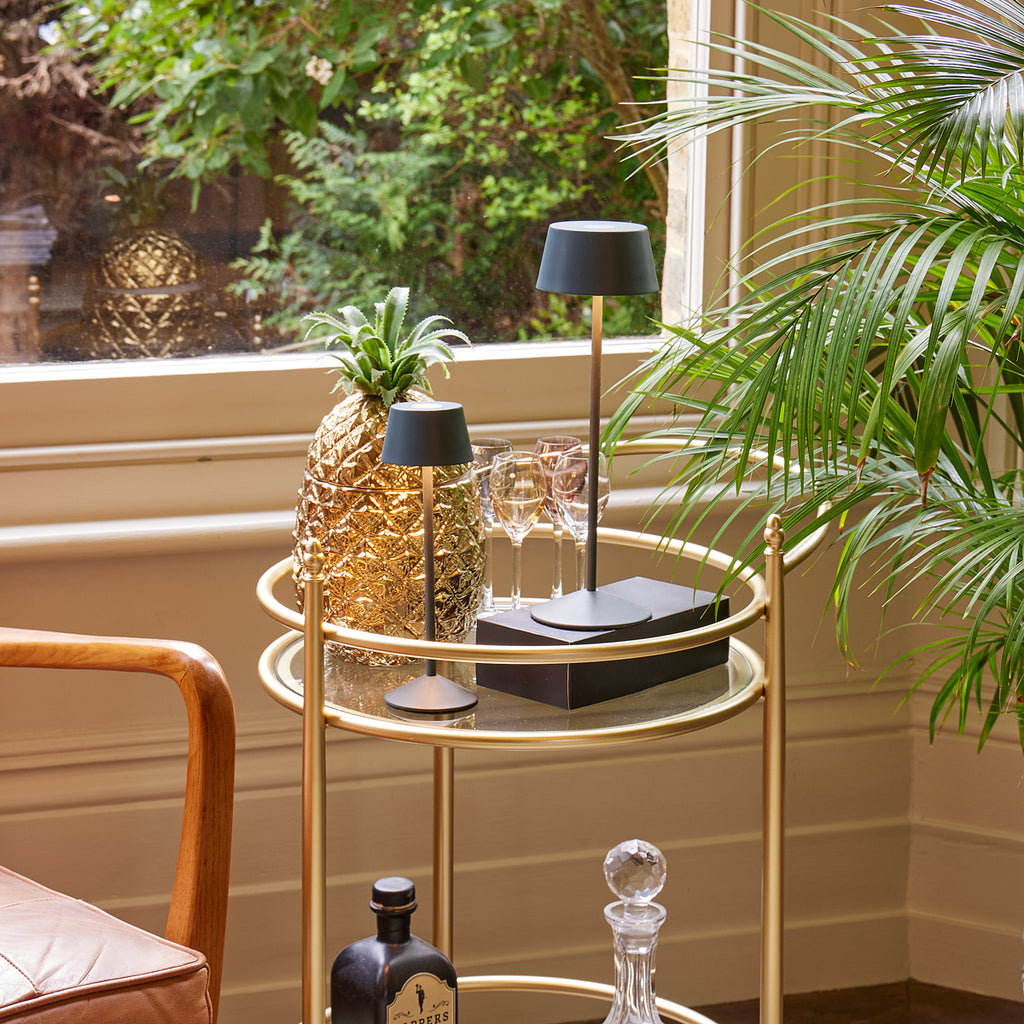 Wee Scoon cordless table lamp in shale