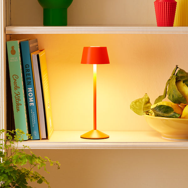 Wee Scoon cordless table lamp in orangeade