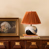 Robyn table lamp in blue and white ceramic