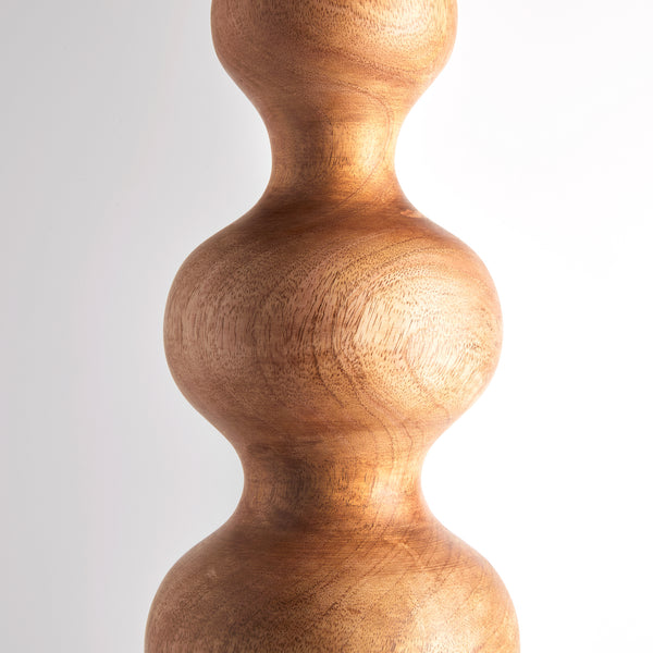 Larger Wobster table lamp in natural wood