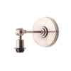 Elbow wall fixture in antiqued silver