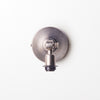 Elbow wall fixture in antiqued silver